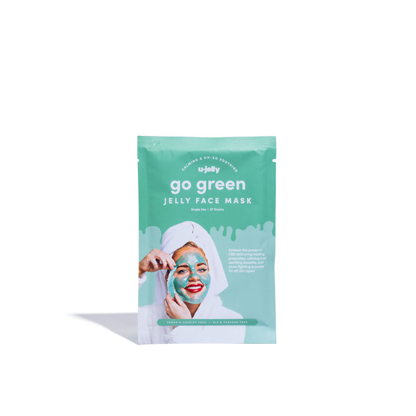 Go Green Jelly Face Mask (Single Serve Sachet) - U Jelly Masks