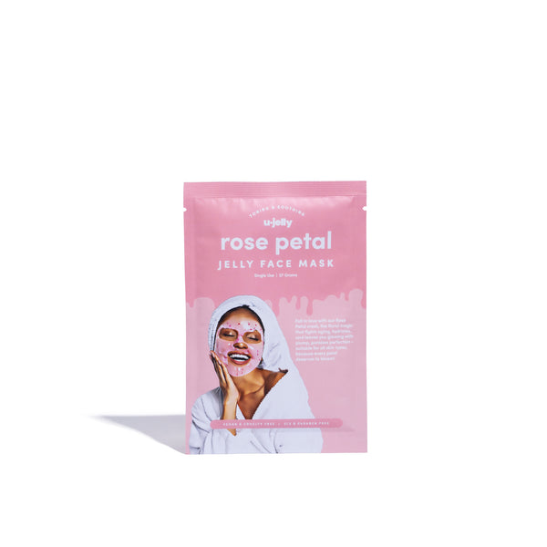 Rose Petal Jelly Face Mask (Single Serve Sachet) - U Jelly Masks